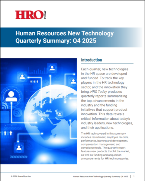 Human Resources New Technology Quarterly Summary: Q4 2025 - HRO Today